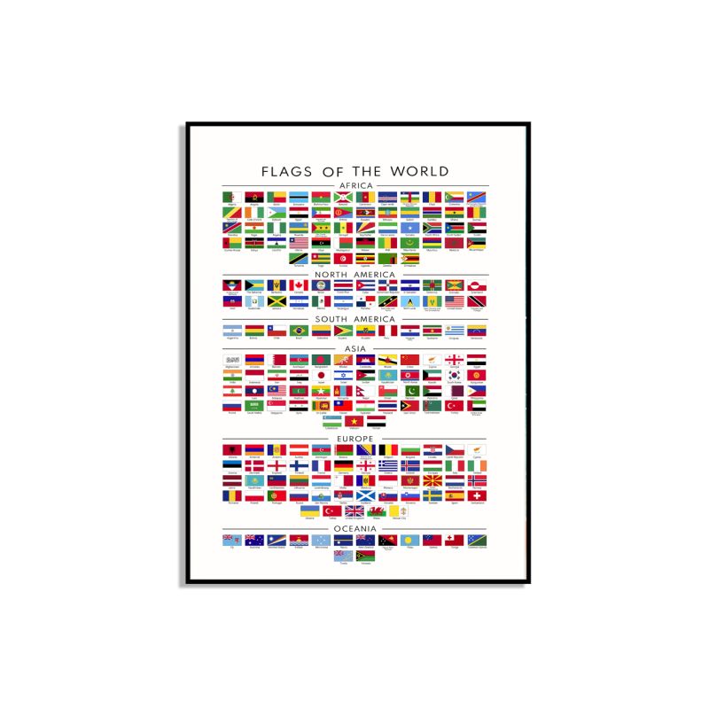 Verdens Flagg Plakat