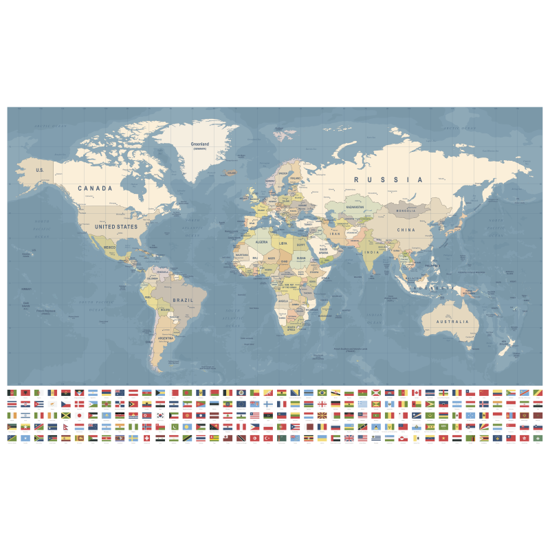 Plakat - Verdenskart / 02